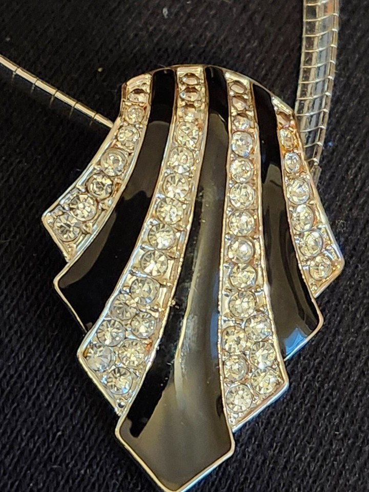 NINA RICCI AVON Art Deco Jewelry Set Necklace Clip Earrings Crystal ...