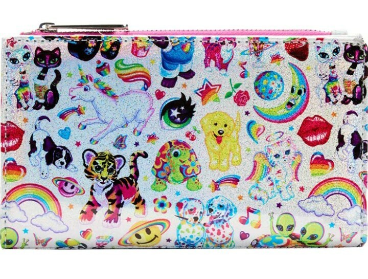 Buy 90s Retro Loungefly Lisa Frank Iridescent Flap Holographic Prism ...