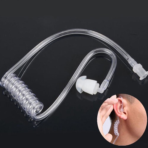 Surveillance Security Ear Bud For Walkie Talkie Acoustic`Tube Earphone ...