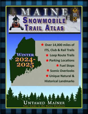Maine Snowmobile Trail Map Atlas 2024-2025 | eBay