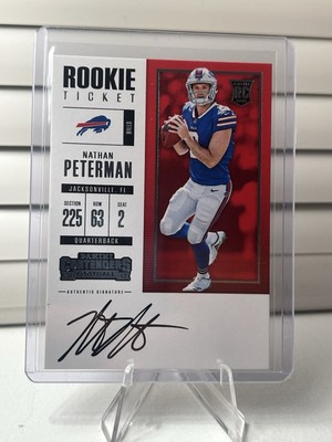 2017 Panini Contenders #308 Nathan Peterman On Card Auto (RC) | eBay