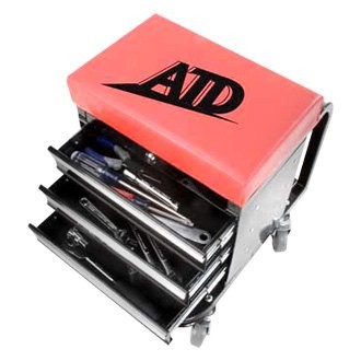 ATD 450 lb Rectangular Creeper Seat w Tool Box | eBay