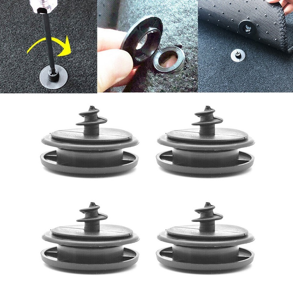 4 Set Of Car Floor Mat Fixing Clips Clamps Holders High Quality Non ...