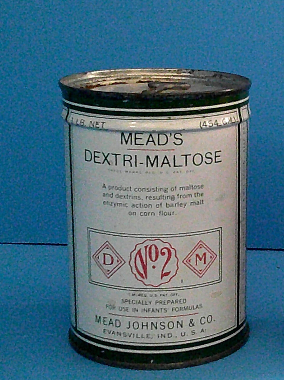 VTG/ANT Unopened Can Mead's Dextri-Maltose Baby/Infants 1 lb can W/Key ...