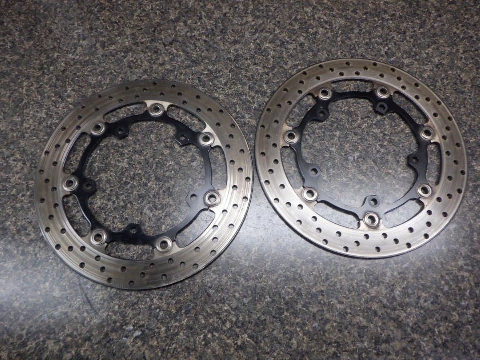 08 Yamaha YZF R6s R6 Front Brake Disc Rotors 34A | eBay