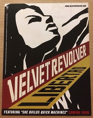 Scott Weiland Guns N roses VELVET REVOLVER Promo WINDOW CLING POSTER 4 ...