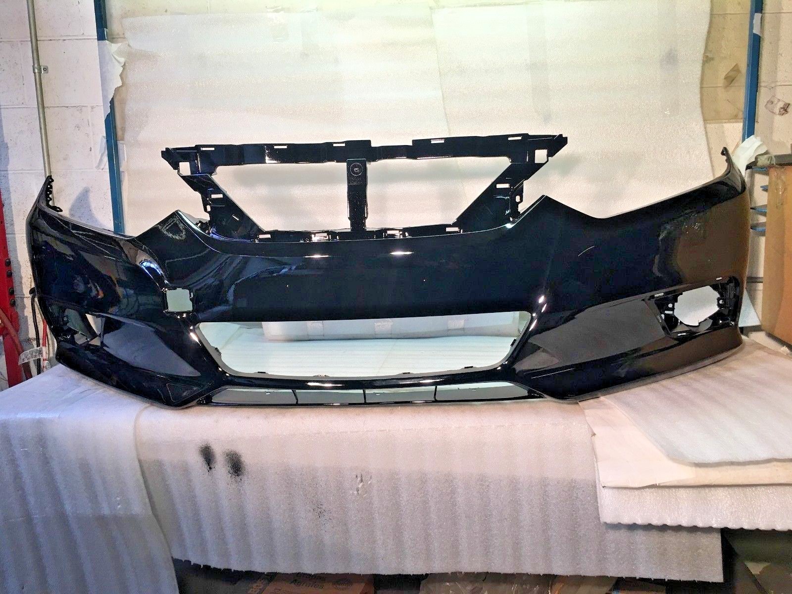 16 17 18 NISSAN ALTIMA FRONT BUMPER OEM PAINTED SUPER BLACK KH3 ...