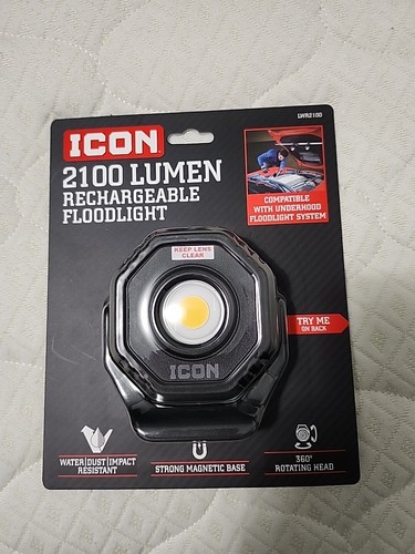 Icon 59170 2100 Lumen LED Rechargeable Magnetic Floodlight LWR2100 New ...