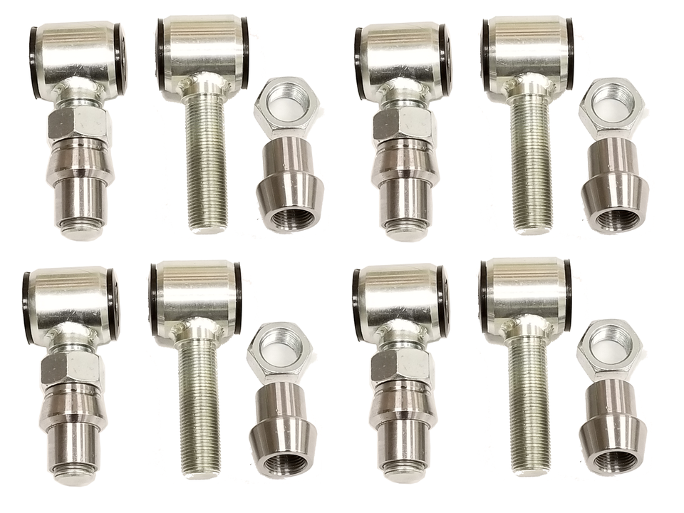 4 Pairs 4 Link Bar Rod End 1.75 Wide LH & RH 3/4" Thread Bushings 5/8 ...