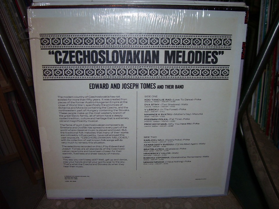 EDWARD & JOSEPH TOMES, Czechoslovakian Melodies, Polka Music, London ...