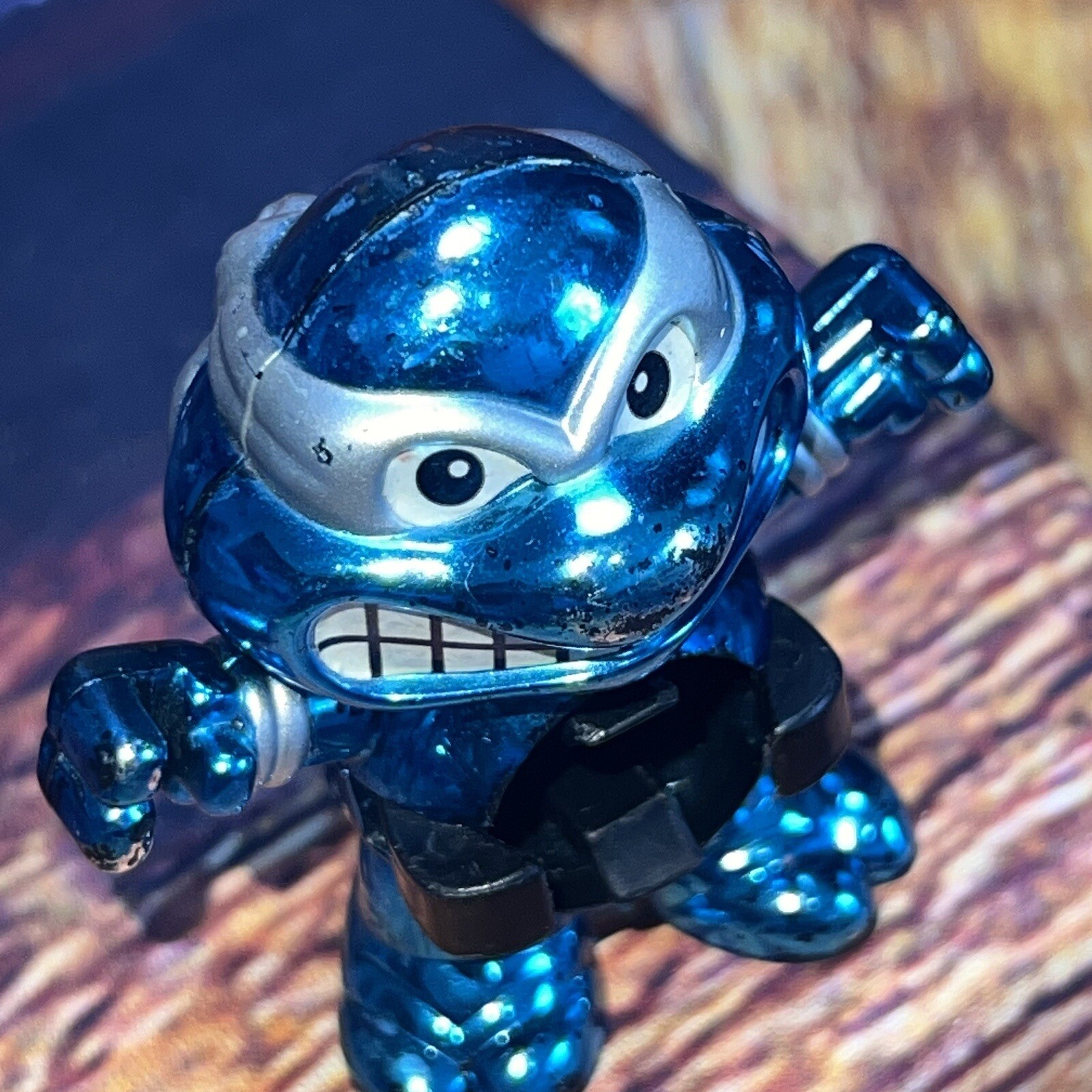 Vintage 1994 TMNT Ninja Turtles Blue Metallic B-Daman Figure Rare Japan ...