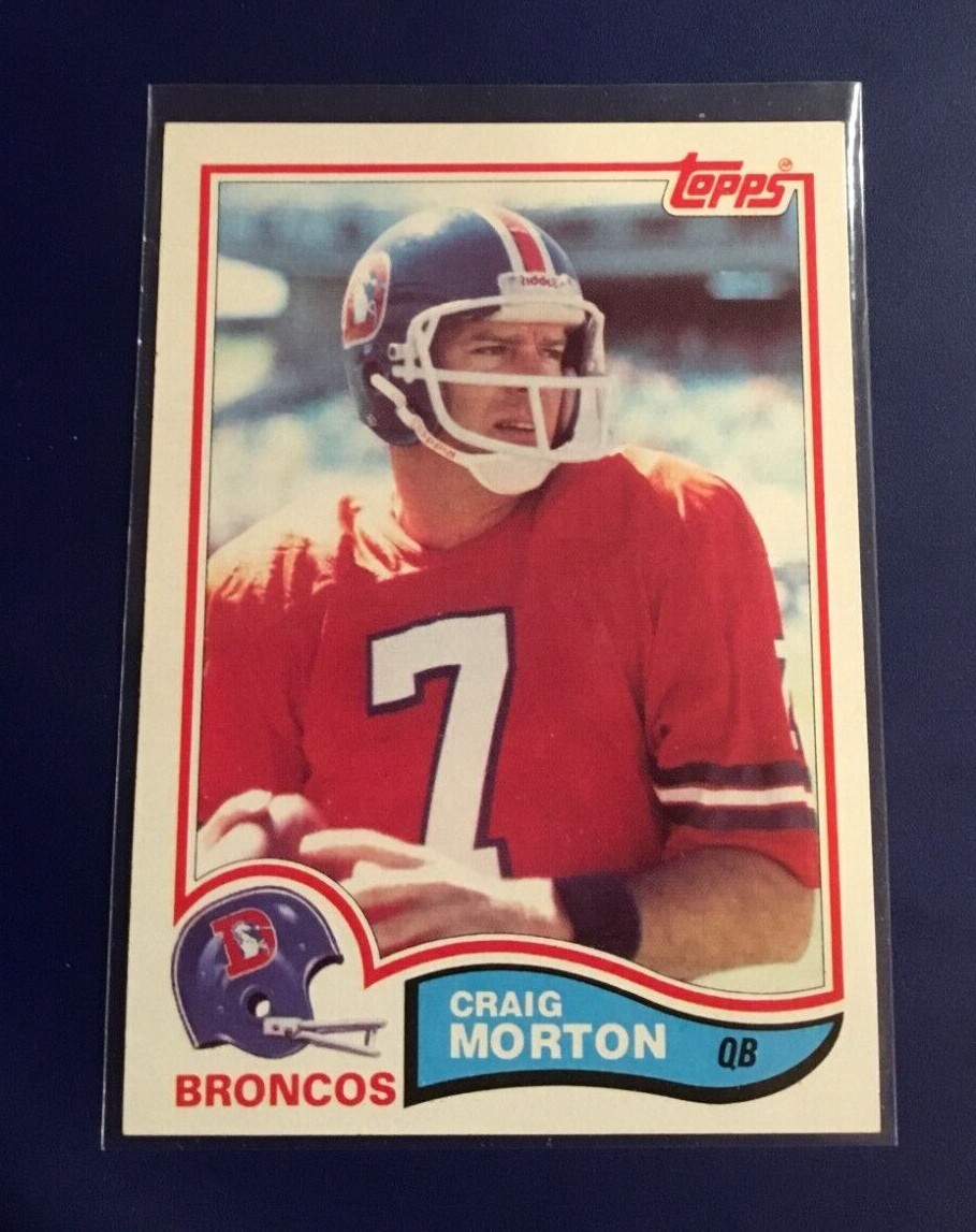 1982 Topps # 81 CRAIG MORTON Denver Broncos Nice Football Card ! | eBay