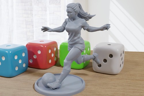 Sexy SPORTS Girl Football - Dnd Miniature Collectible And Rolepaying ...