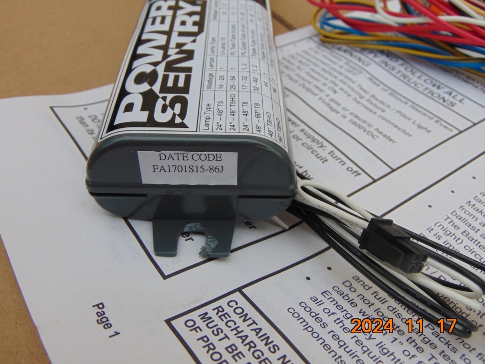 Lithonia Lighting PS1400QD MVOLT Emergency Backup Ballast Battery ...