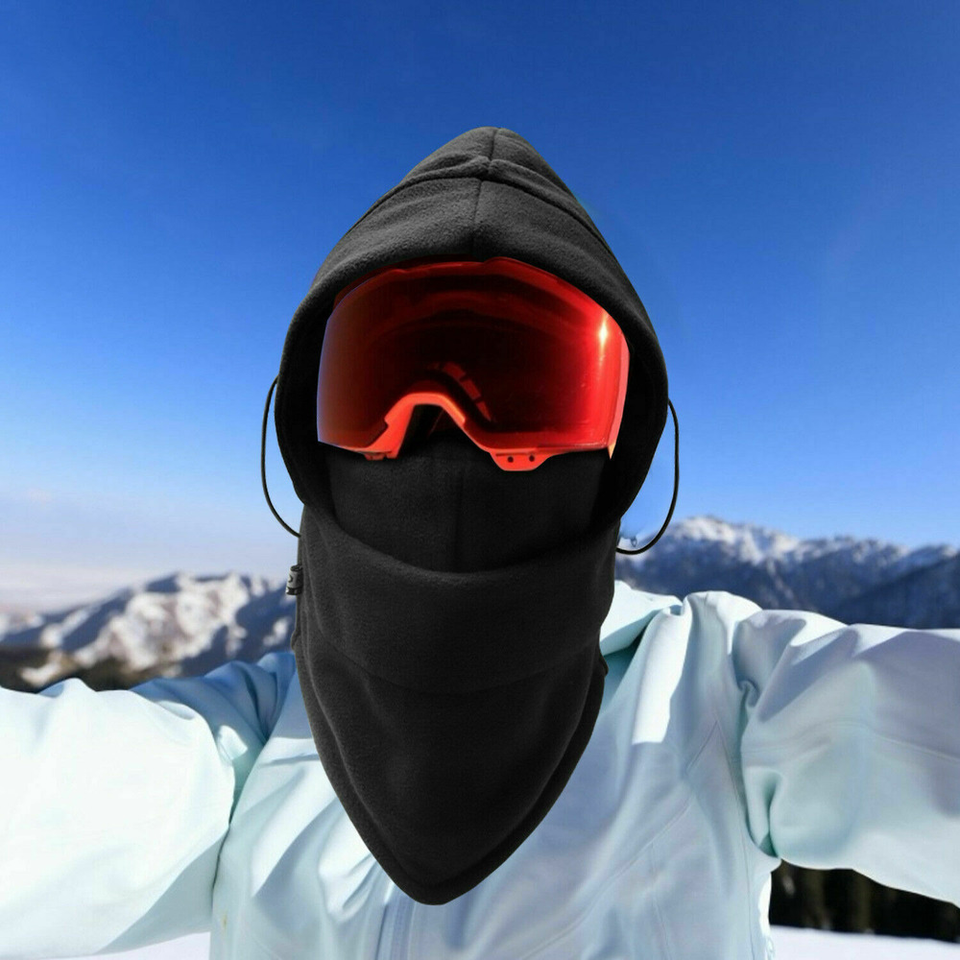 Winter Windproof Fleece Neck Warm Balaclava Ski Full Face Mask for Cold ...