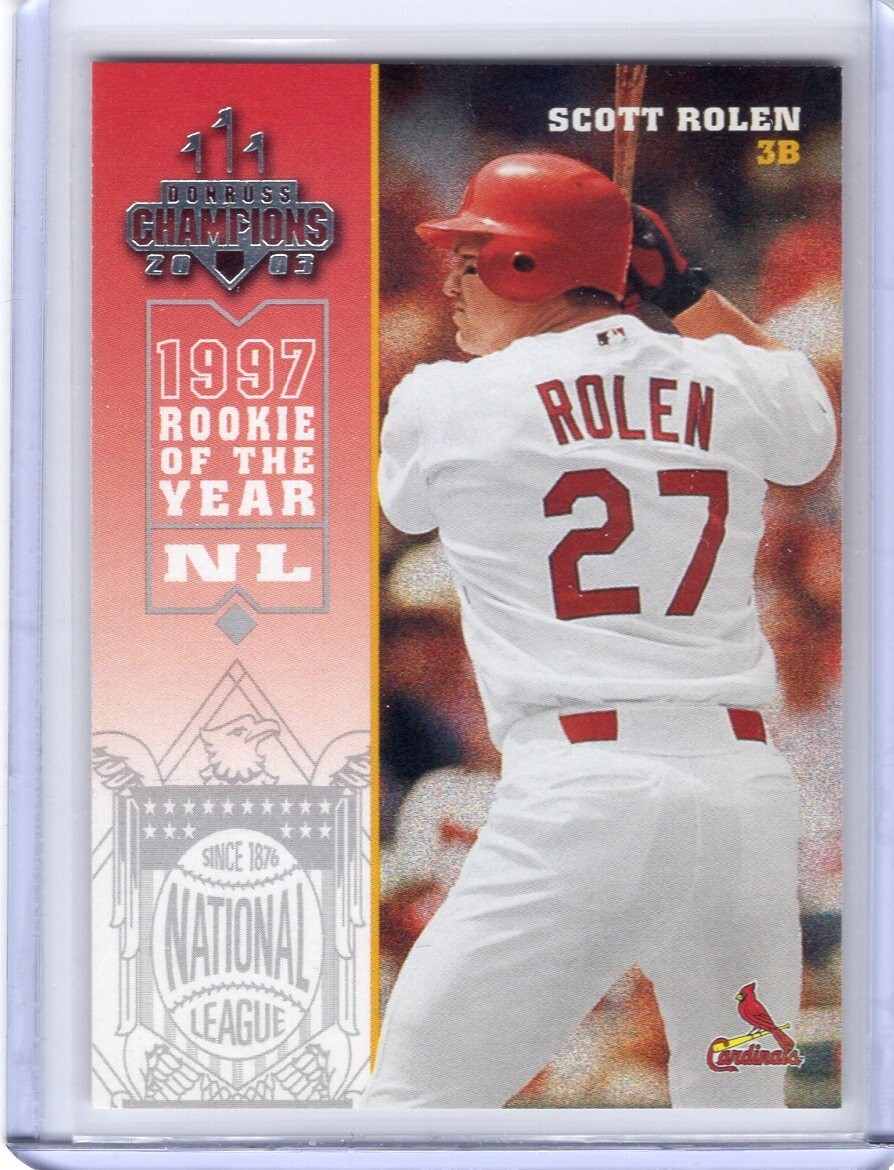 SCOTT ROLEN 2003 Donruss Champions #245 - CARDINALS | eBay