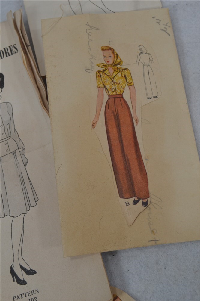 antique mannequin sewing figure Suzannes Fashion Design pattern 1940 ...