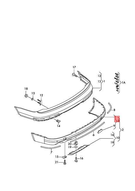 Genuine AUDI Q7 4LB Spoiler Primed For Painting In Ext. Colour ...