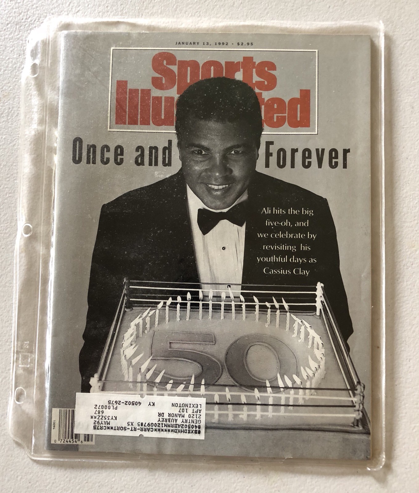 SPORTS ILLUSTRATED Muhammad Ali 50TH BIRTHDAY 1992 BOXING ADVERTISING ...