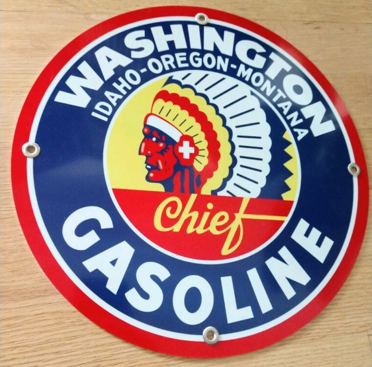 Washington Gasoline Gas Oil Sign | eBay