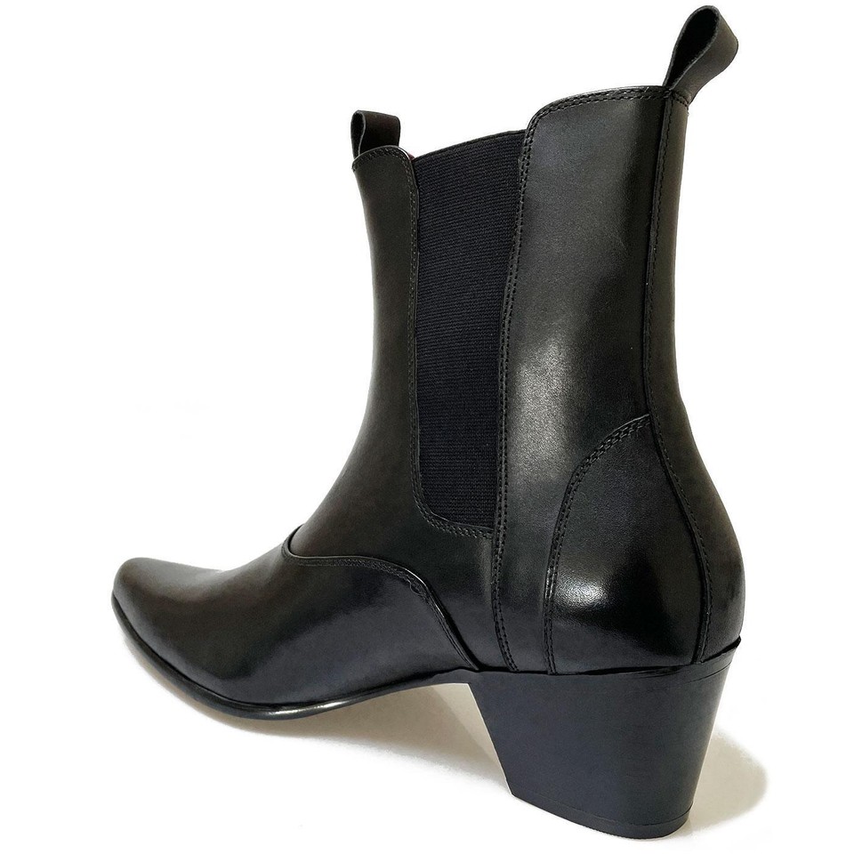 MADCAP MENS MOD RETRO 60s CUBAN HEEL WINKLEPICKER CHELSEA BEATLE BOOTS ...