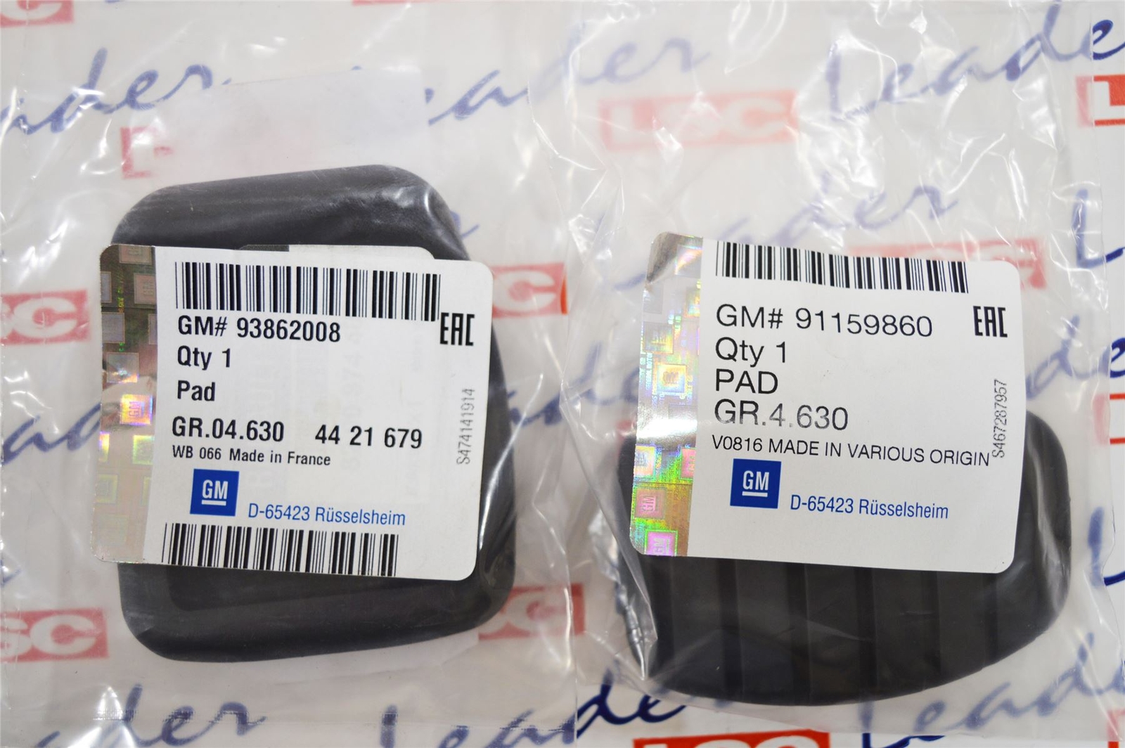 ORIGINAL Vauxhall MOVANO / Renault MASTER BRAKE & CLUTCH PEDAL RUBBER ...
