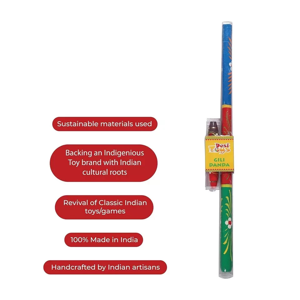 Gilli Danda | Gulli Danda | Stick and Peg Game | Traditional Indian ...