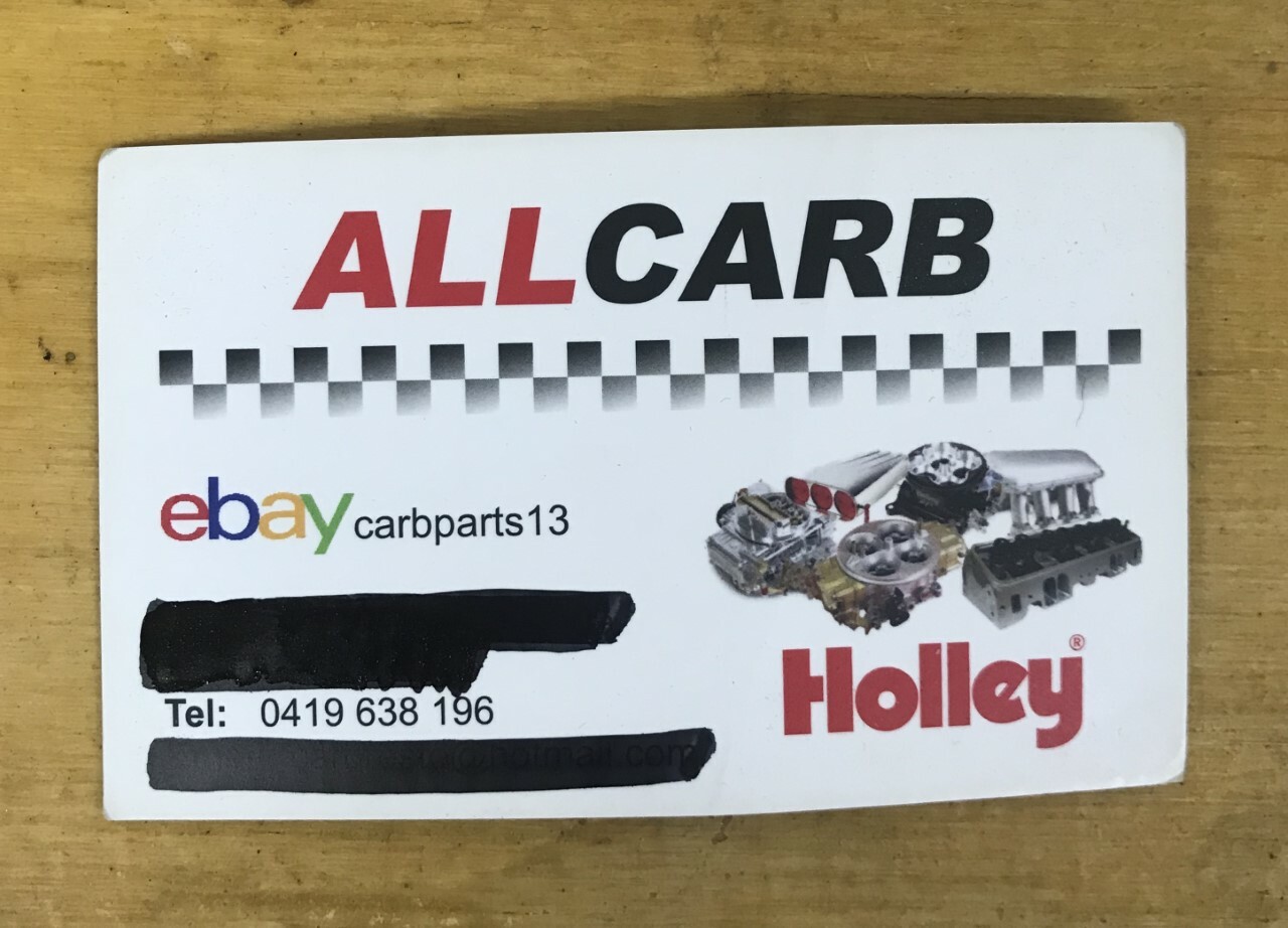 Holden EK EJ FJ FB FC 138 grey motor carby Stromberg carburettor | eBay ...