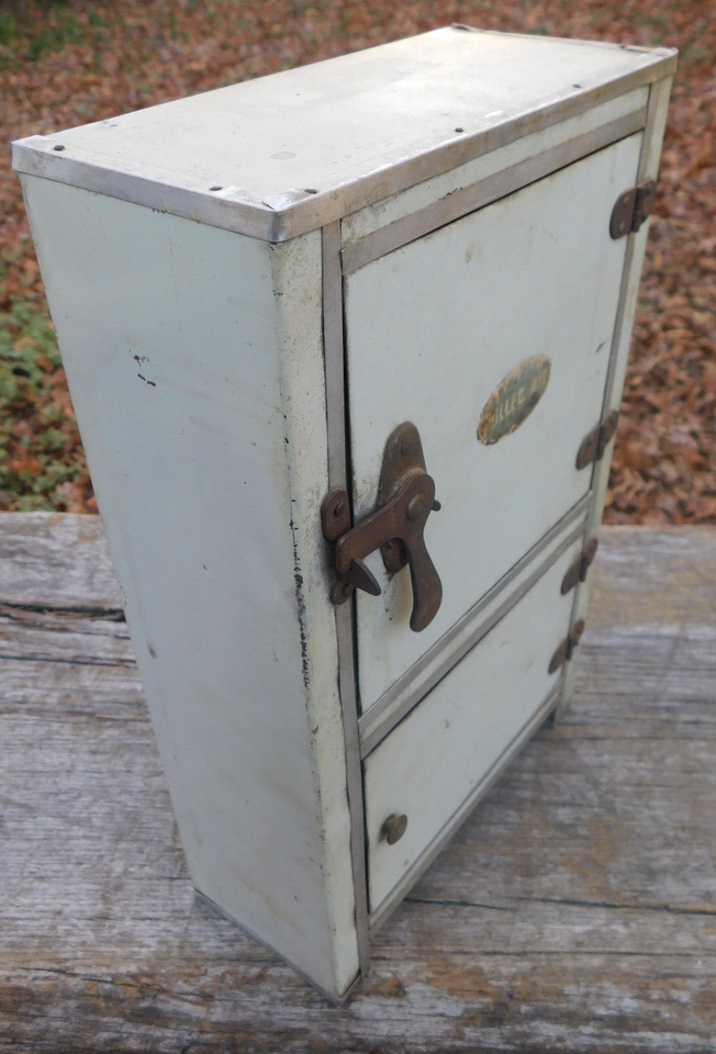 Antique Chilled Air Ice Box Salesman Sample 13 x 8 x 3.5" Metal | eBay