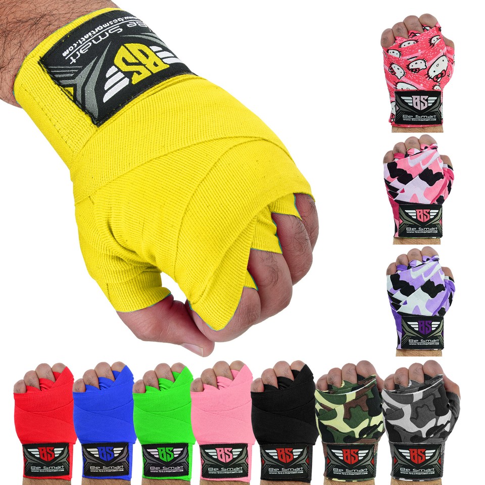HAND WRAPS 180" 137'' 99'' PAIR MMA Kick Boxing Bandages Muay Thai UFC ...