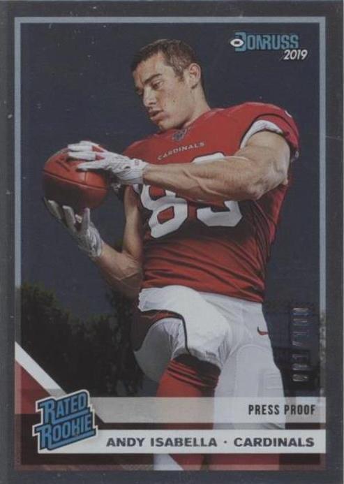 2019 Panini Donruss - Rated Rookie Andy Isabella #326 Press Proof ...