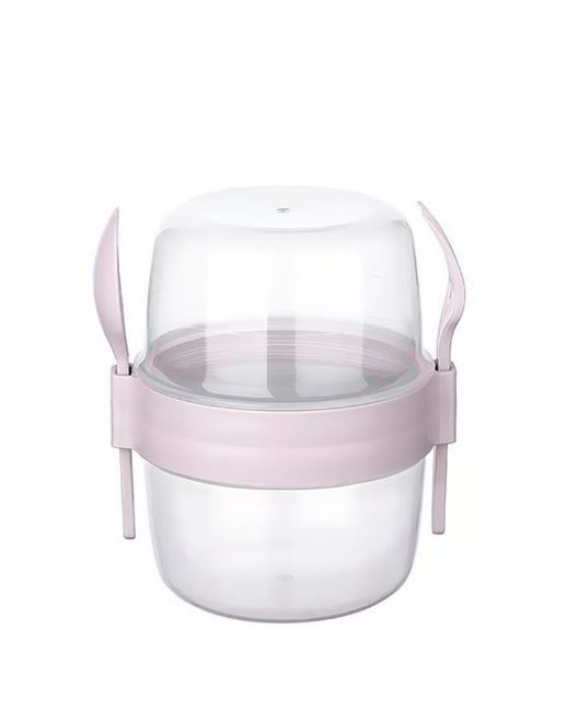 Titiz Cup with Spoon & Fork Fruit Overnight Oats MUESLI Cereal Food ...