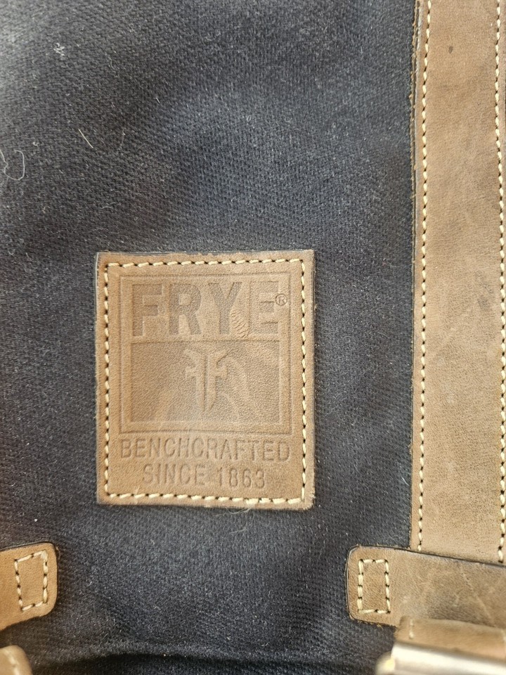 EUC Rare Designer Frye Backpack Crazyhorse Leather Mini Keychain Clean ...