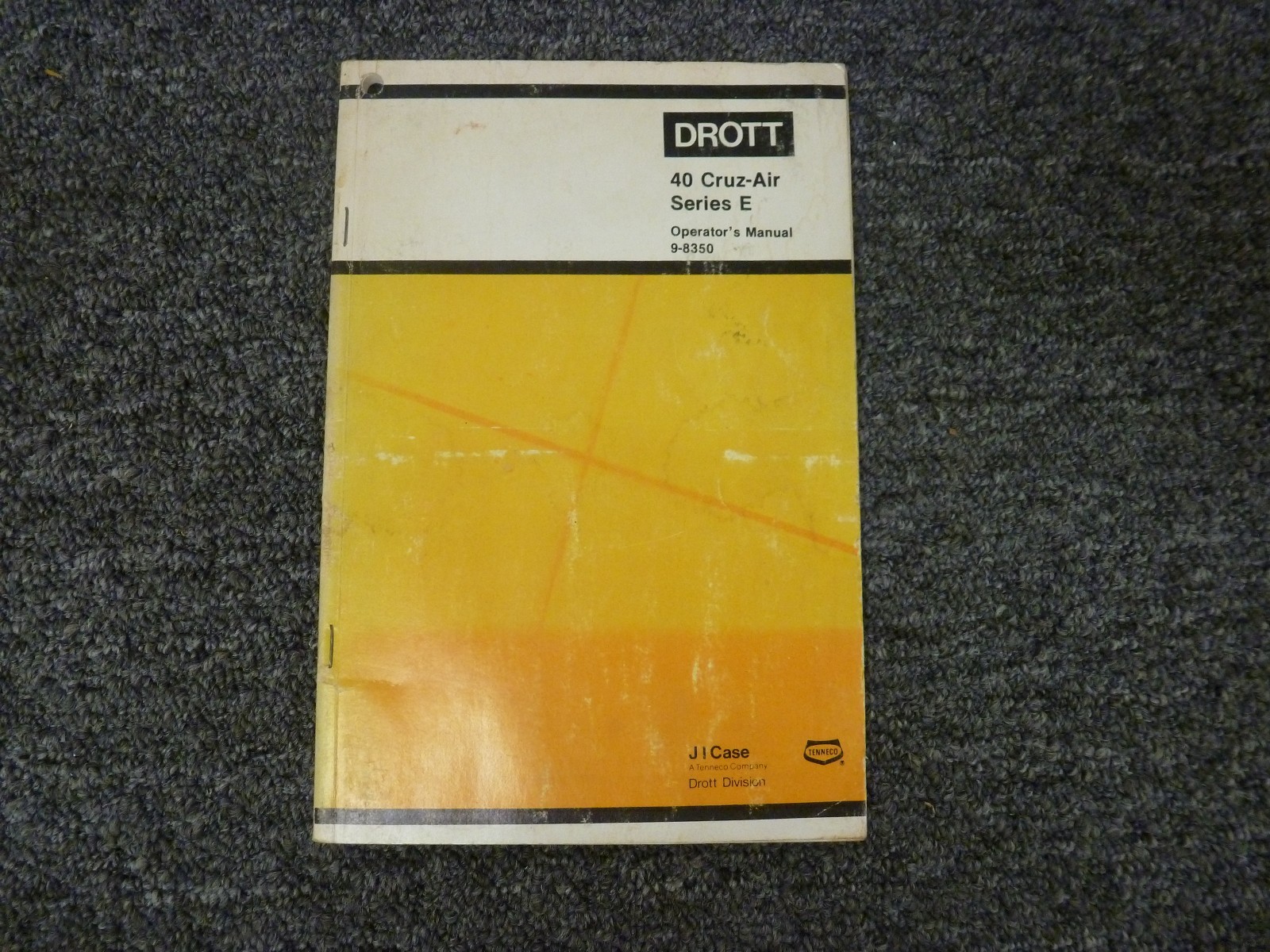 Case Drott 40 Cruz-Air Series E Excavator Owner Operator Maintenance ...