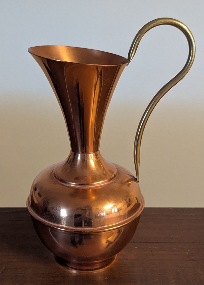Vintage Copper Ethan Allen Water Pitcher 9.5" Made in England | eBay