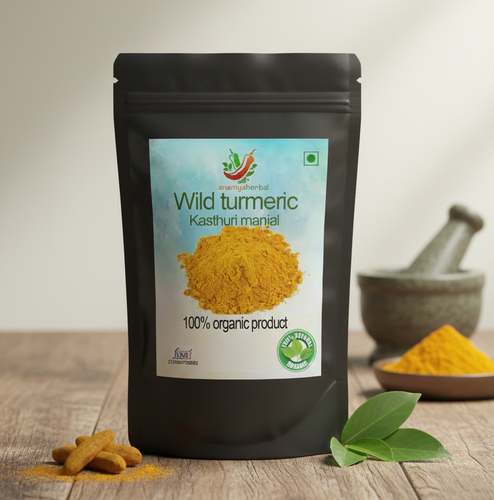 Wild Turmeric Root Haldi Powder 100% -Kasturi Manjal Pure Herbal ...