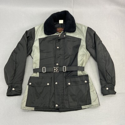 Vtg Walls Blizzard-Pruf Mens Jacket Sz L Insulated Full Zip Coat Faux ...