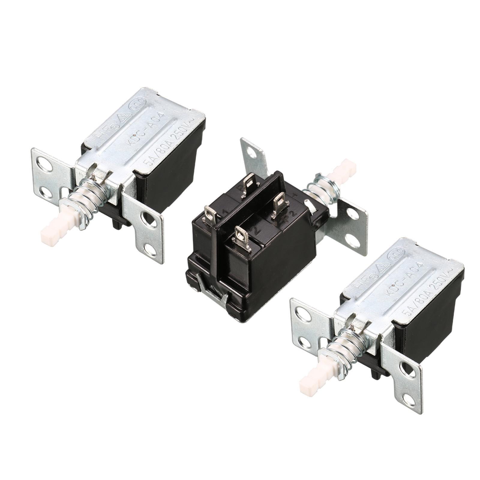 AC 250V 5A 4 Pin Soldering DPST Push Button Power Switch KDC-A04-2 3 ...