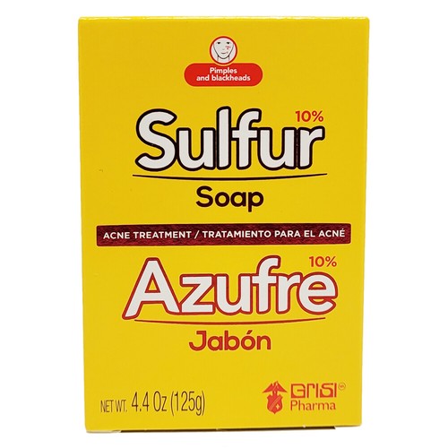 Grisi Sulfur Facial Soap / Jabon de Azufre, Acne Treatment with Lanolin ...