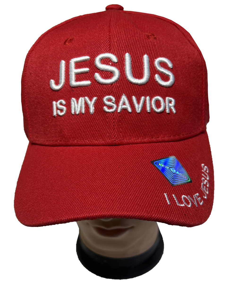 JESUS IS MY SAVIOR Religion 3D Embroidered Adjustable Baseball Cap Hats ...