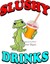Slushy Drinks DECAL (Choose Your Size) Gecko Food Truck Concession Sign ...