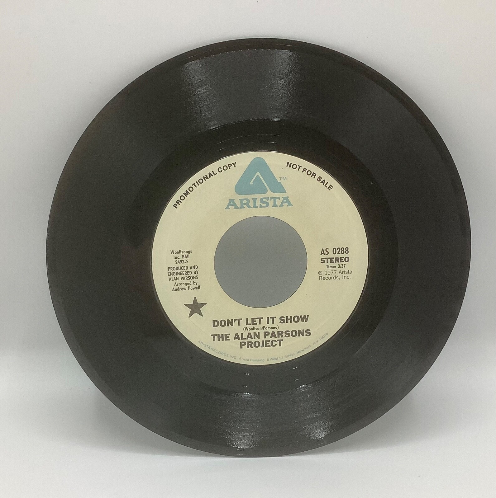 The Alan Parsons Project-Don't Let It Show -1977 7” 45rpm Mono/Stereo ...