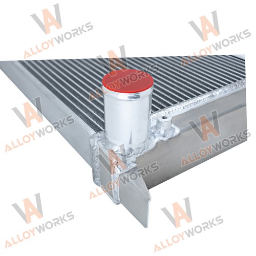 3 Row Aluminum Radiator Fit VW Scirocco Pro Stock Style Drag Racing Use ...