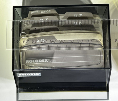 Rolodex S-3000 Mini Address Phone Business Card File Box With Cards ...