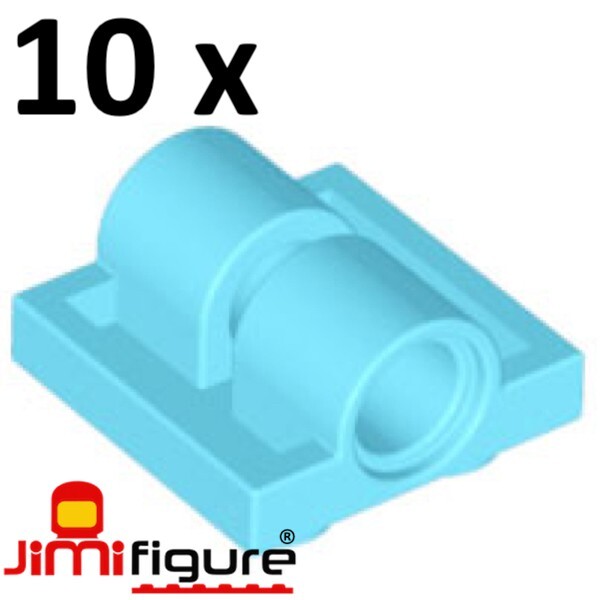 NEW 10 x LEGO 2x2 Modified Plate with 2 Pin Holes on Bottom Medium ...