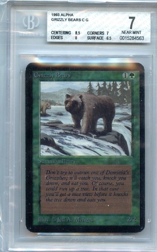 MTG Alpha Grizzly Bears BGS 7.0 NM Magic Card 4563 | eBay