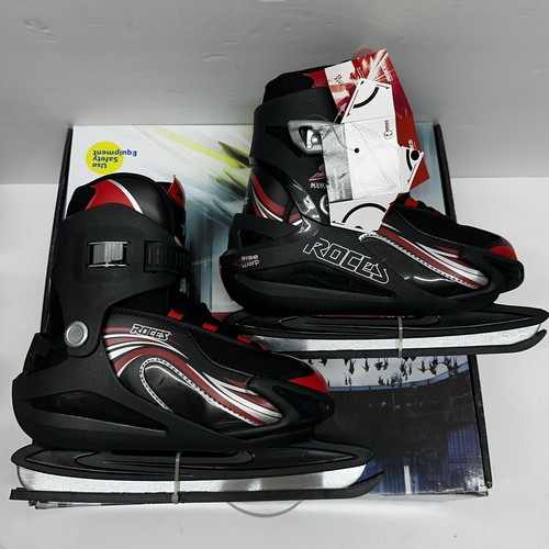 Roces Boy's Swish Ice Skate Size Adjustable Kids Skates Winter Gift ...