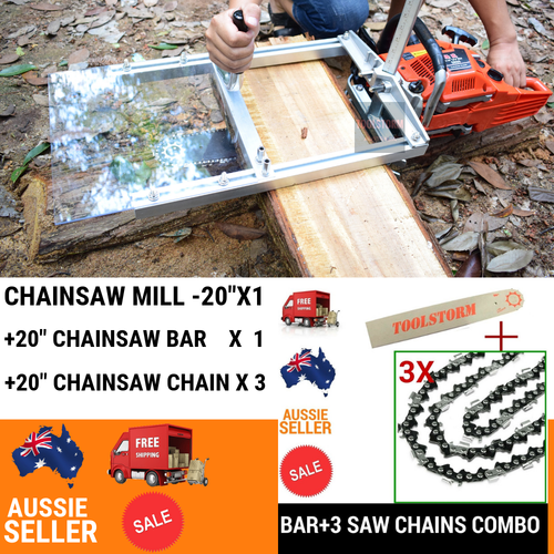 20” Mill+20”Bar + 3 Chain Fit Stihl Chainsaw MS500i MS 500i | eBay ...