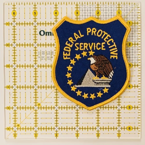 Vintage Federal Protective Service FPS Obsolete Design USA Dark Blue ...