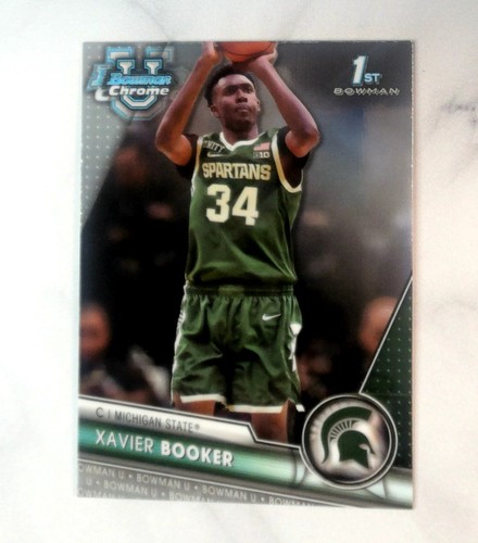 2023-24 Bowman University Chrome #57 Xavier Booker Michigan St Basketball Card | eBay